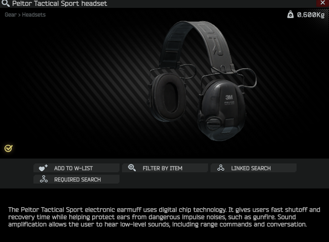 【EFT】タルコフで登場するヘッドセットの特徴まとめ【エスケープフロムタルコフ】 - 寝ても覚めても