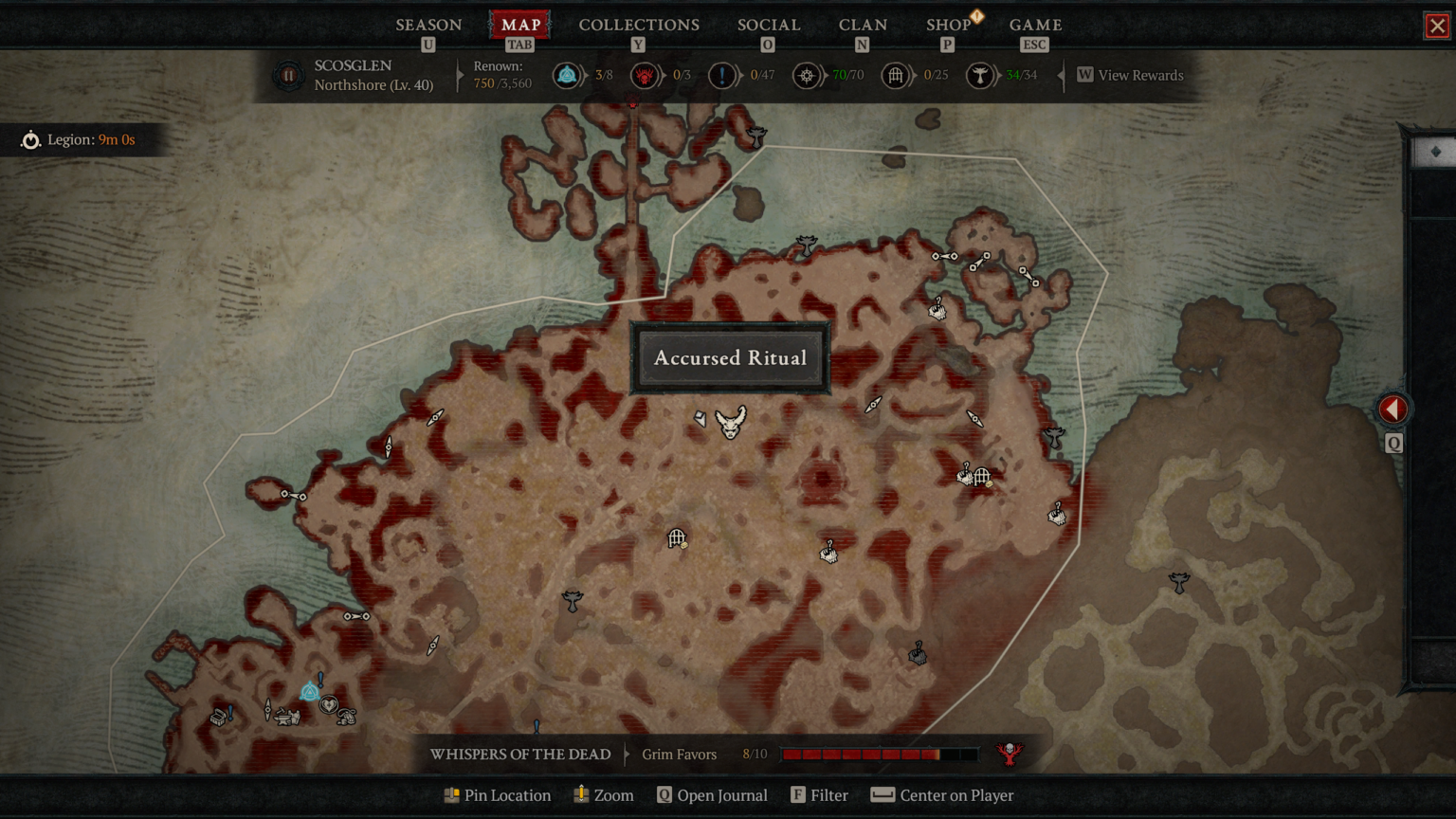 『Diablo IV』禁忌の儀式(Accursed Ritual)の位置まとめ - 寝ても覚めても